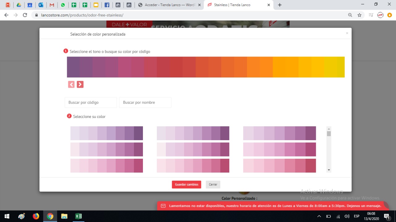 Colores preparados ¡Disponibles desde ahora en el Lanco Store Costa ...